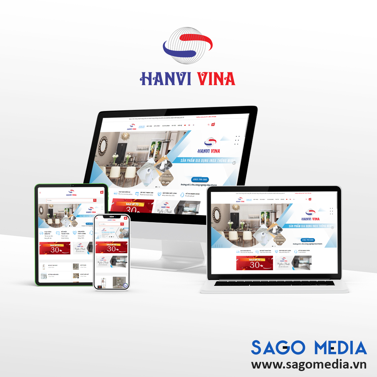 Thiết kế website - Sago Media